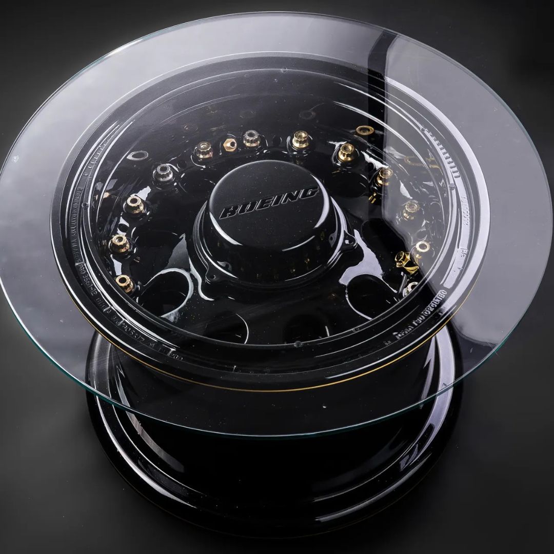 BOEING 747 WHEEL AIRPLANE TABLE BLACK EDITION – Aviation Sterling